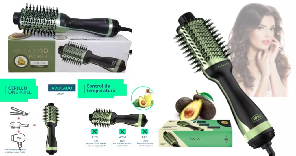 Cepillo Secador De Aguacate Para Cabello – Pilusa para cada ocasión