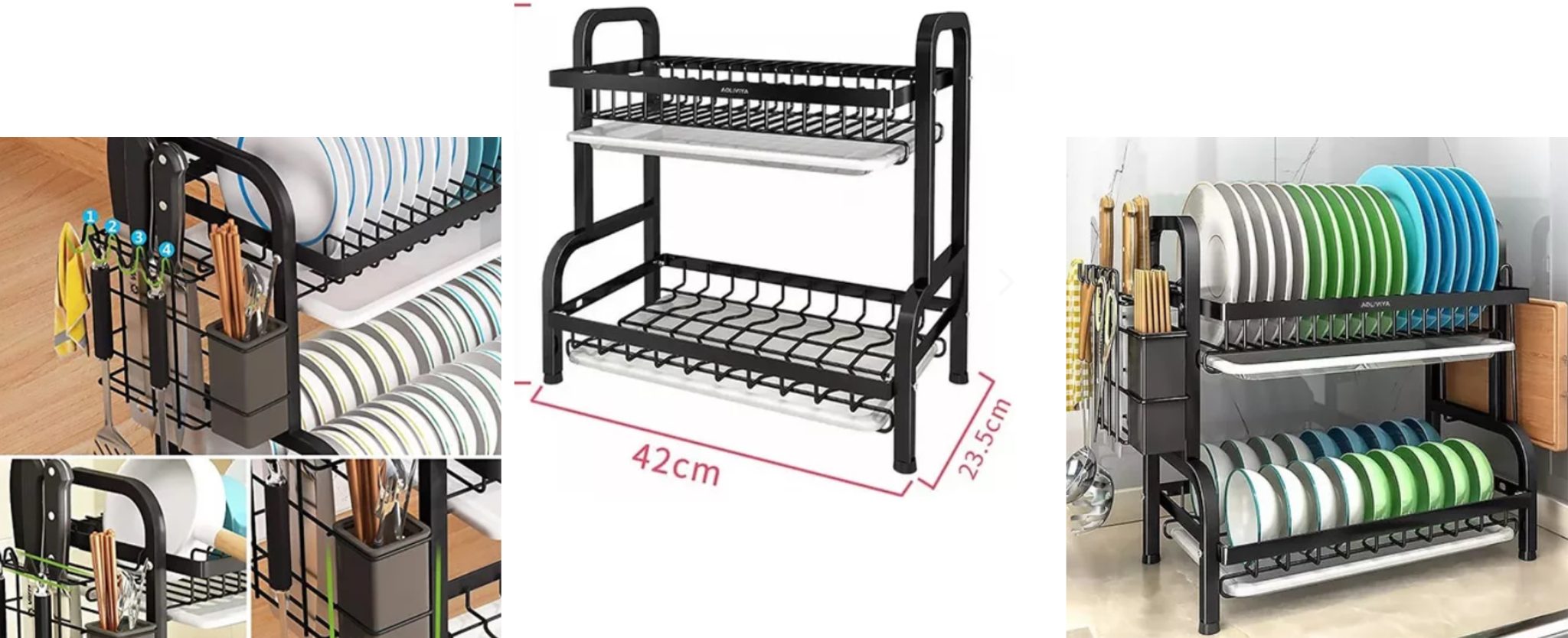 Secador Escurridor De Platos 2 Niveles – Pilusa para cada ocasión