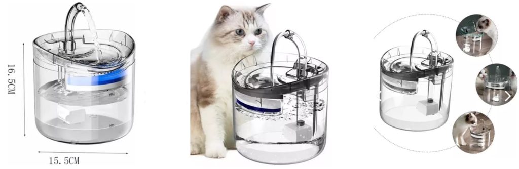 Bebedero Fuente Agua Mascotas. – Pilusa para cada ocasión